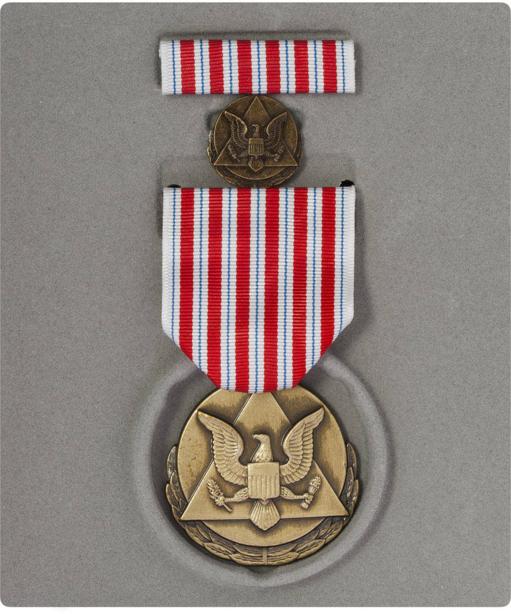 Army Outstanding Civilian Service Award Medal Box Set with Lapel Pin