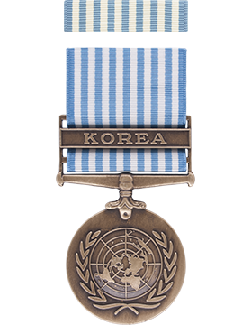 United Nations Service "Korea" Full Size Medal with Ribbon