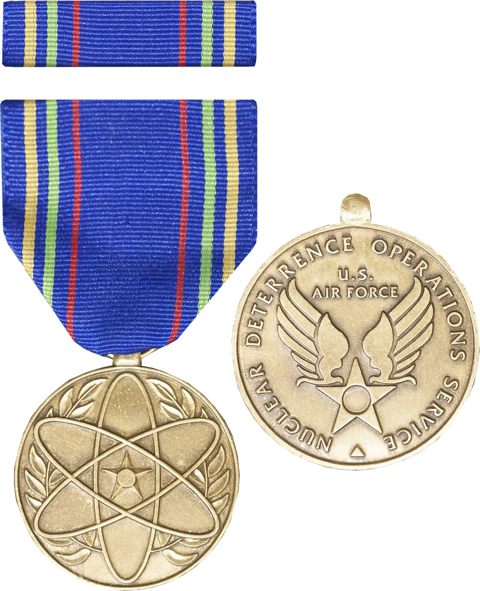 Nuclear Deterrence Operations Full Size Medal with Ribbon