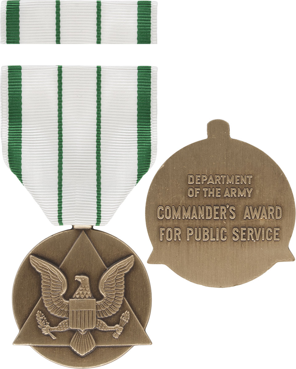 Army Commander's Award For Public Service Full Size Medal with Ribbon