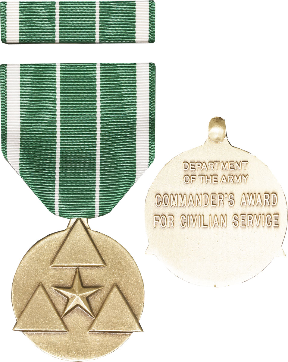 Army Commander's Award Civilian Service Full Size Medal with Ribbon