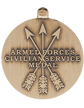 Armed Forces Civilian Service Full Size Medal with Ribbon