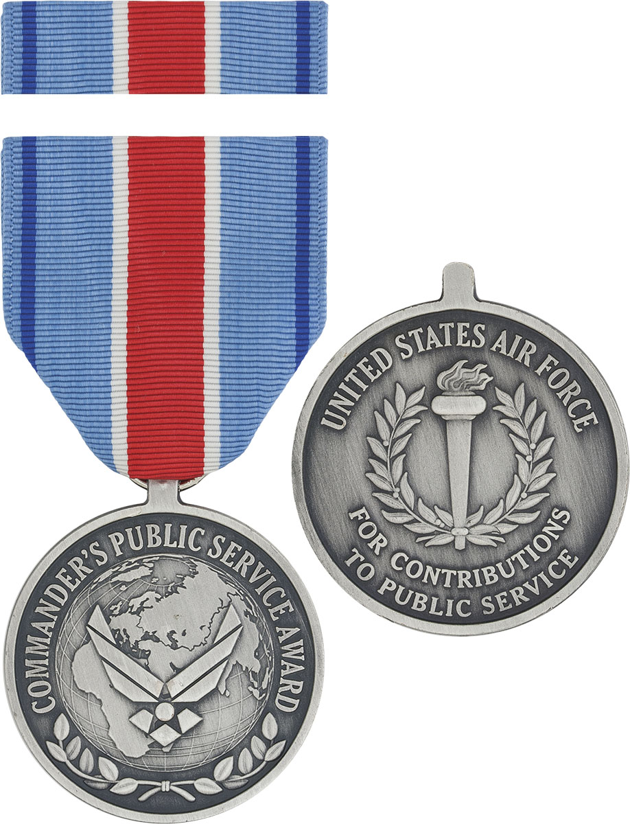 Air Force Commanders Public Service Award Full Size Medal with Ribbon