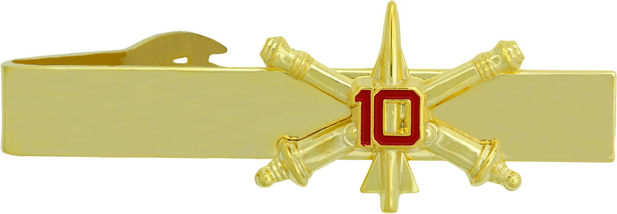 10th Air Defense Artillery BOS Officer Tie Bar