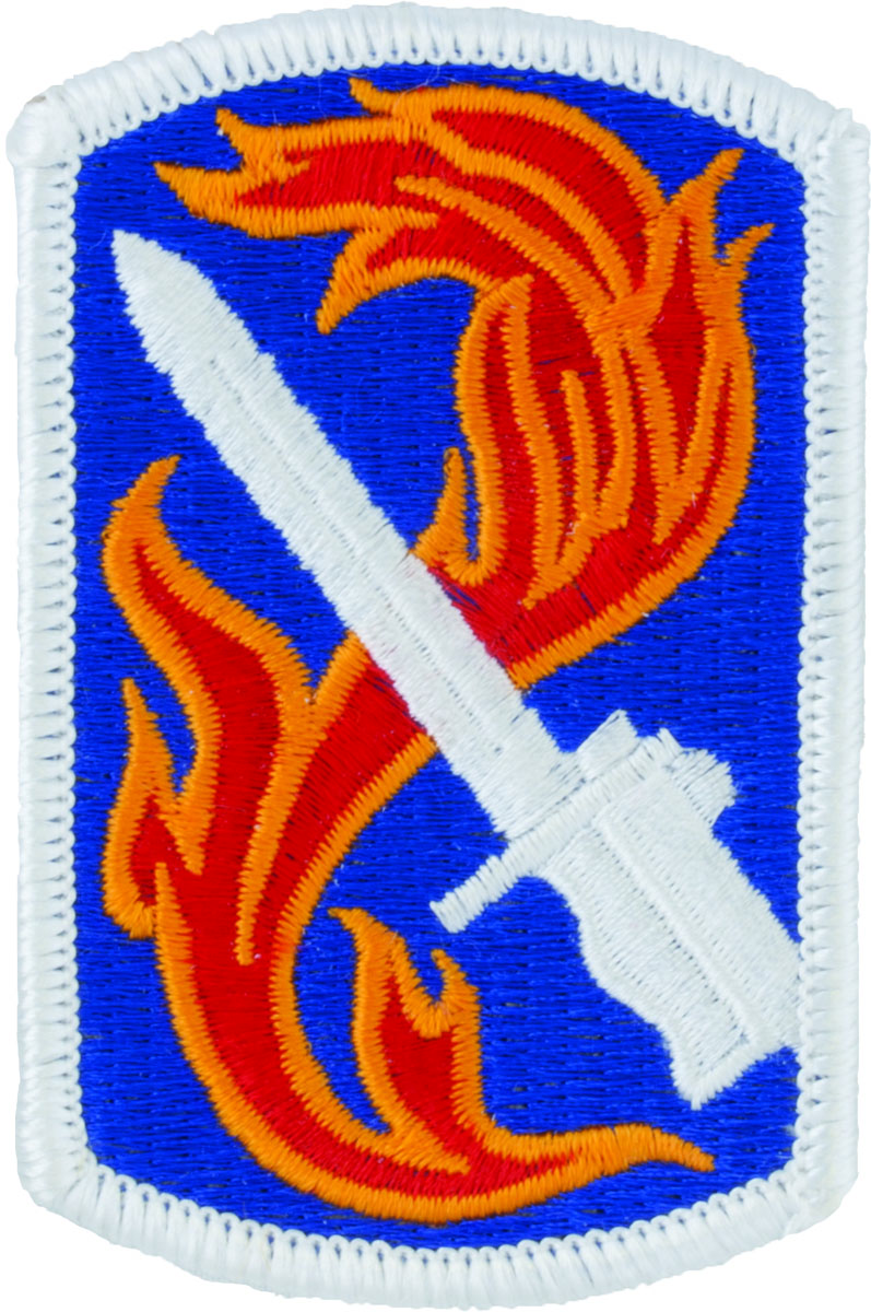 198th Infantry Brigade Full Color Patch with Fastener