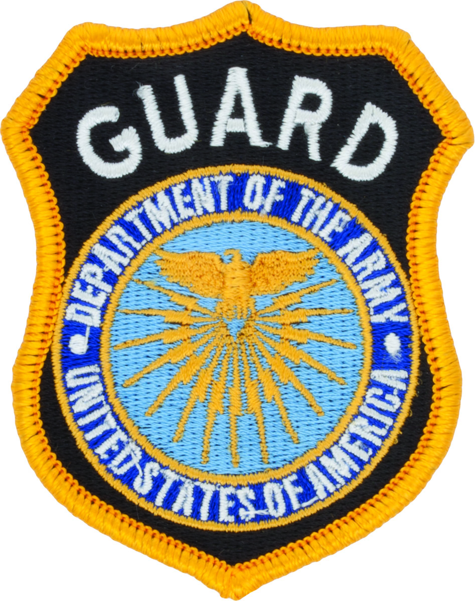 Department Of Army Guard Full Color Hat Size Patch