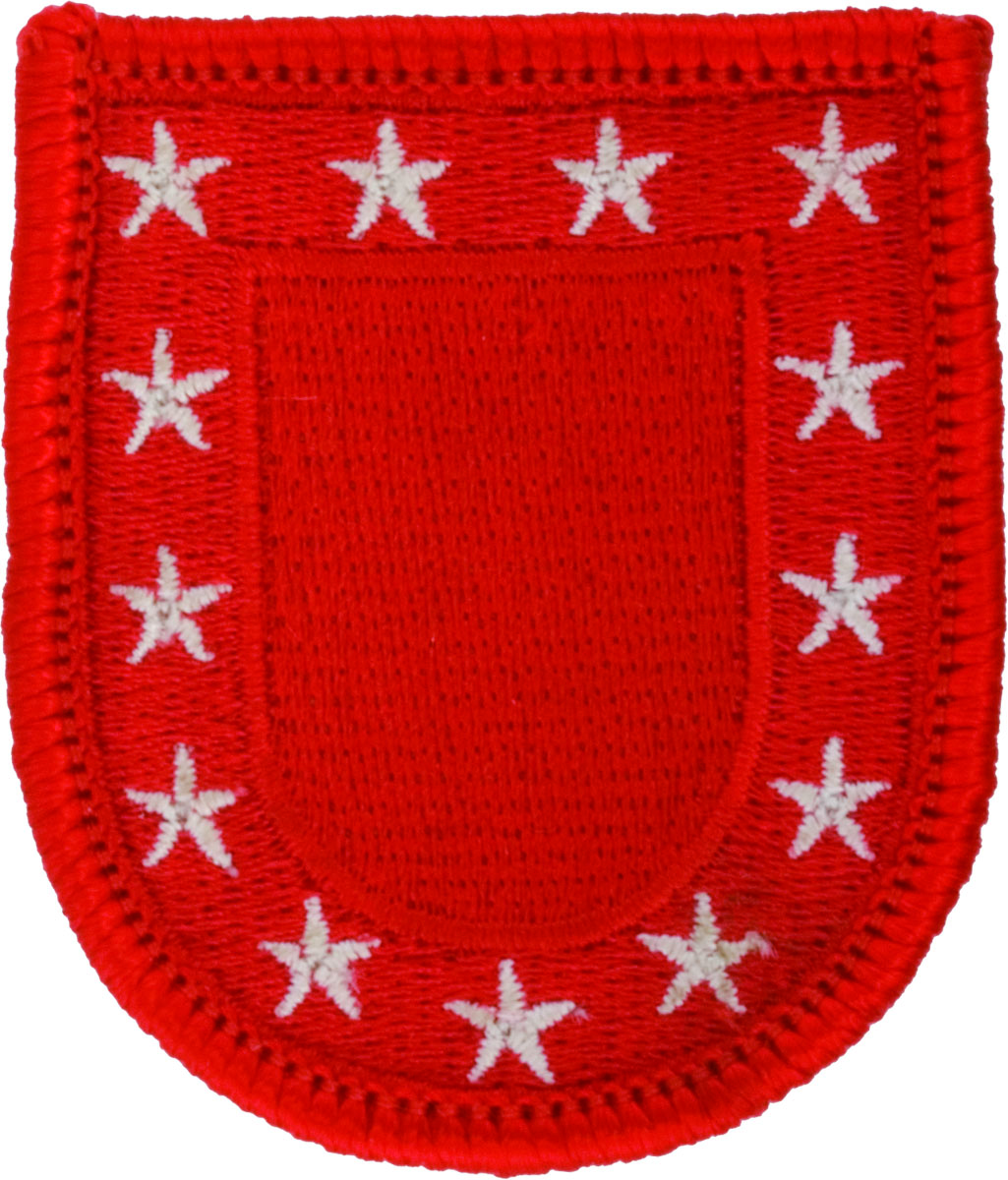 Red with White Stars Army Flash