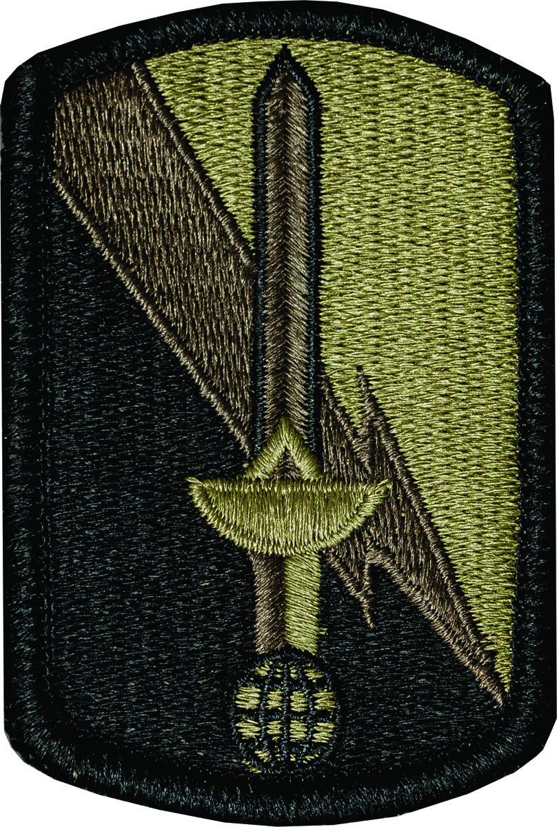 21st Signal Brigade Scorpion Patch with Fastener