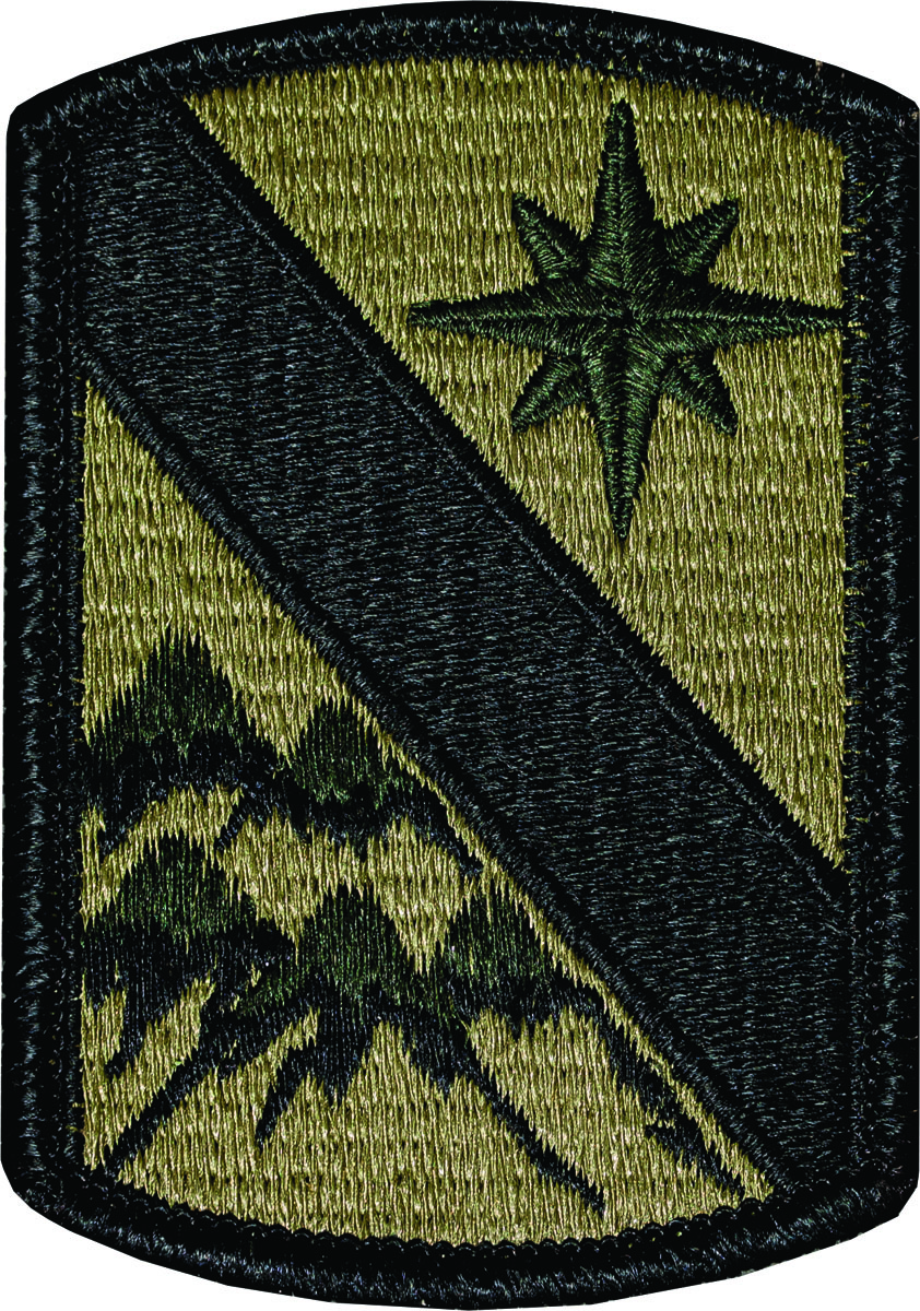 43rd Sustainment Brigade Scorpion Patch with Fastener