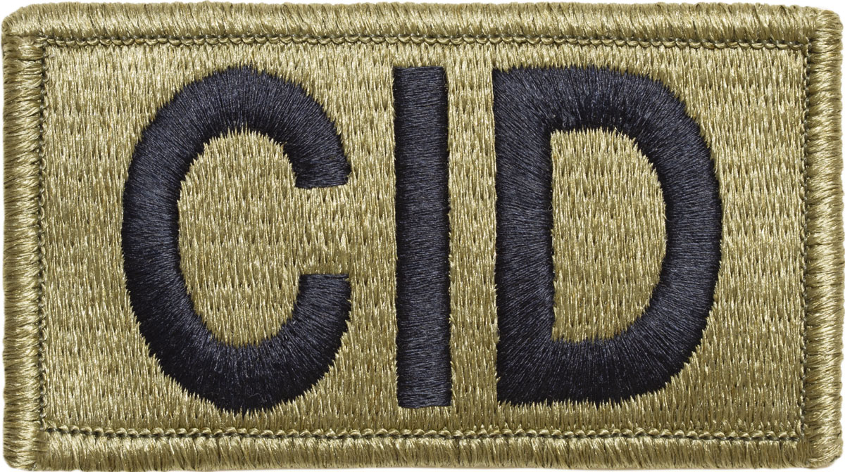 Criminal Investigation Division (CID) Scorpion Patch with Fastener