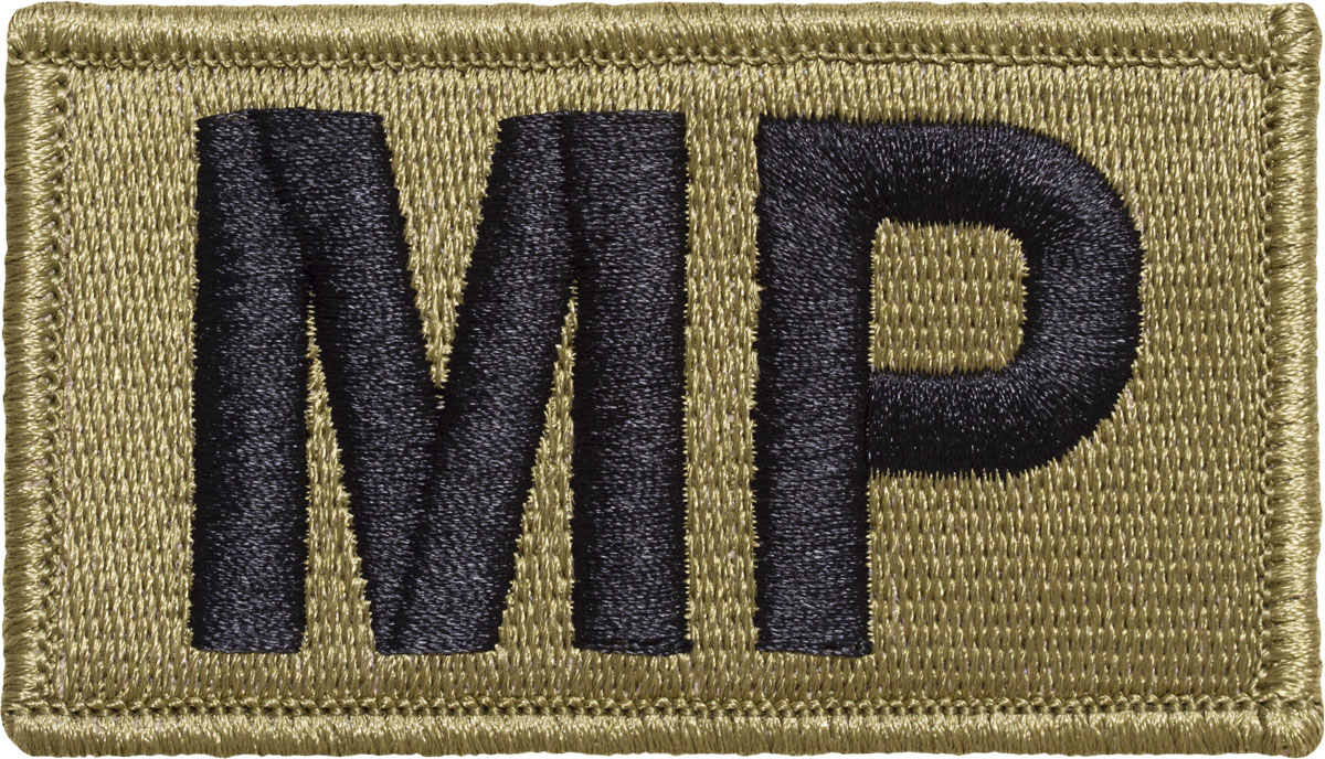 Military Police (MP) Scorpion Patch with Fastener