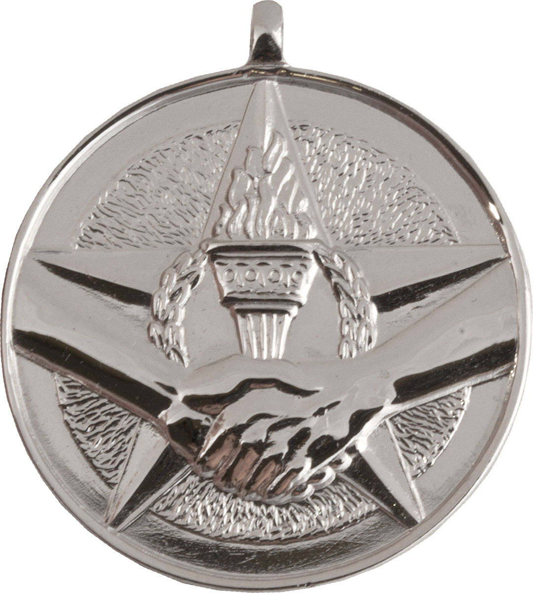 ROTC Medal (RC-ML122B) Star Torch Hands Shaking Achievement Silver ...