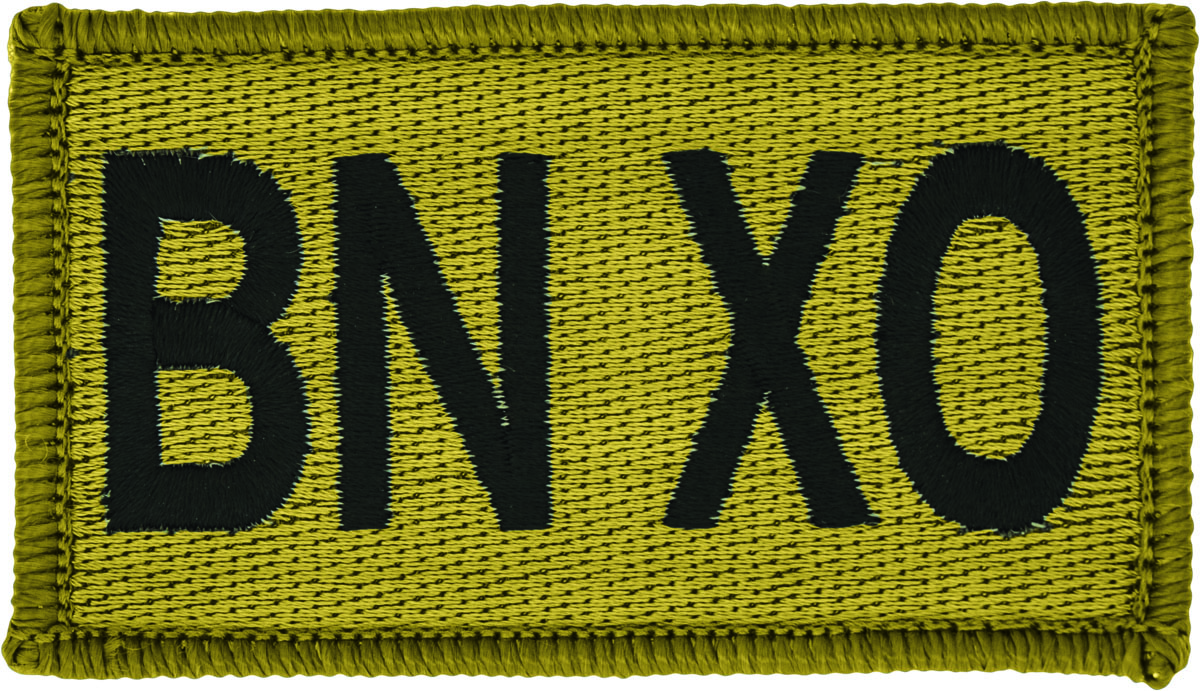 BN XO Bagby Green Leadership Patch with Fastener