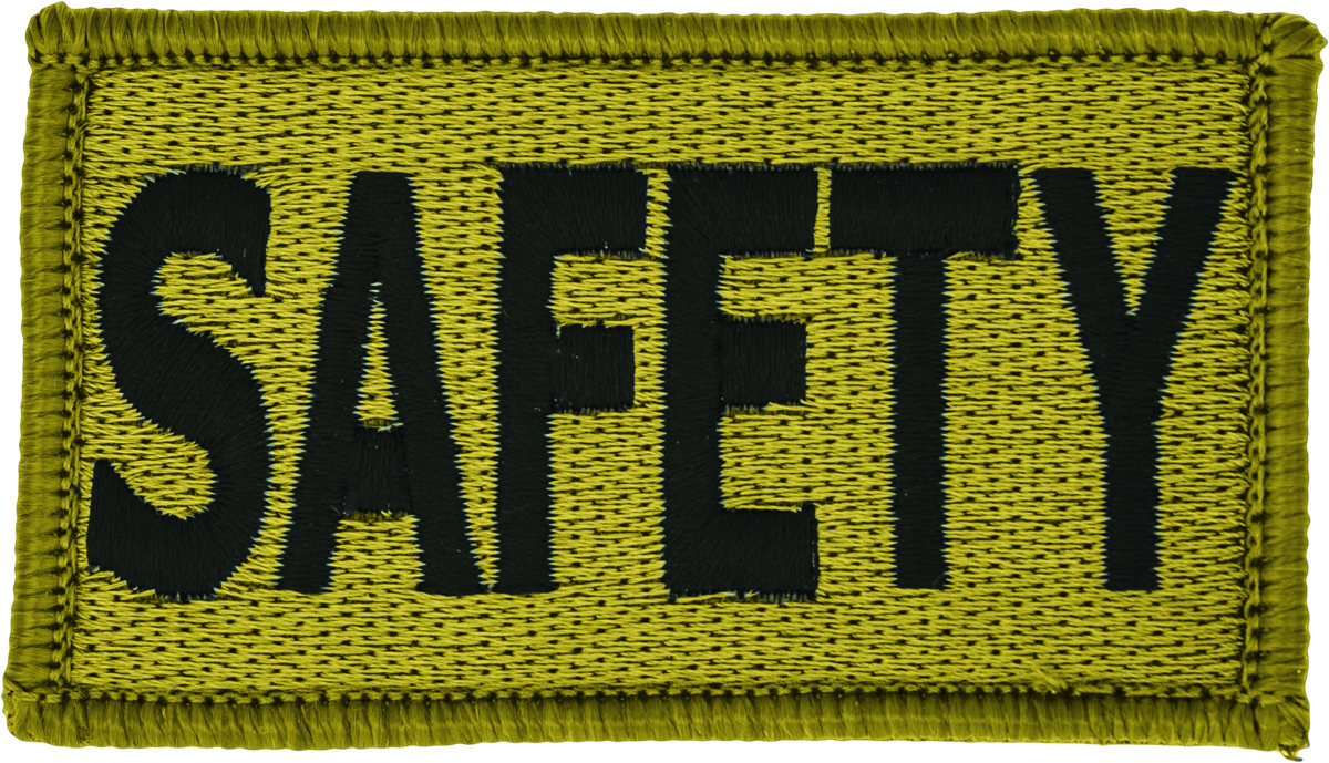 SAFETY Bagby Green Leadership Patch with Fastener