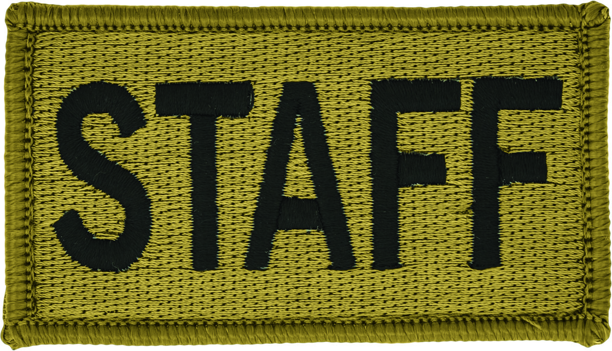 STAFF Bagby Green Leadership Patch with Fastener