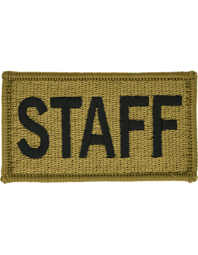 STAFF Bagby Green Leadership Patch with Fastener