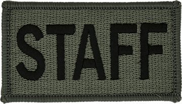 STAFF Foliage Leadership Patch with Fastener | US Military
