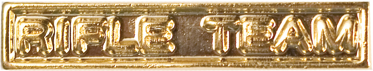 ROTC Ribbon Device (RC-RD207) Rifle Team Gold
