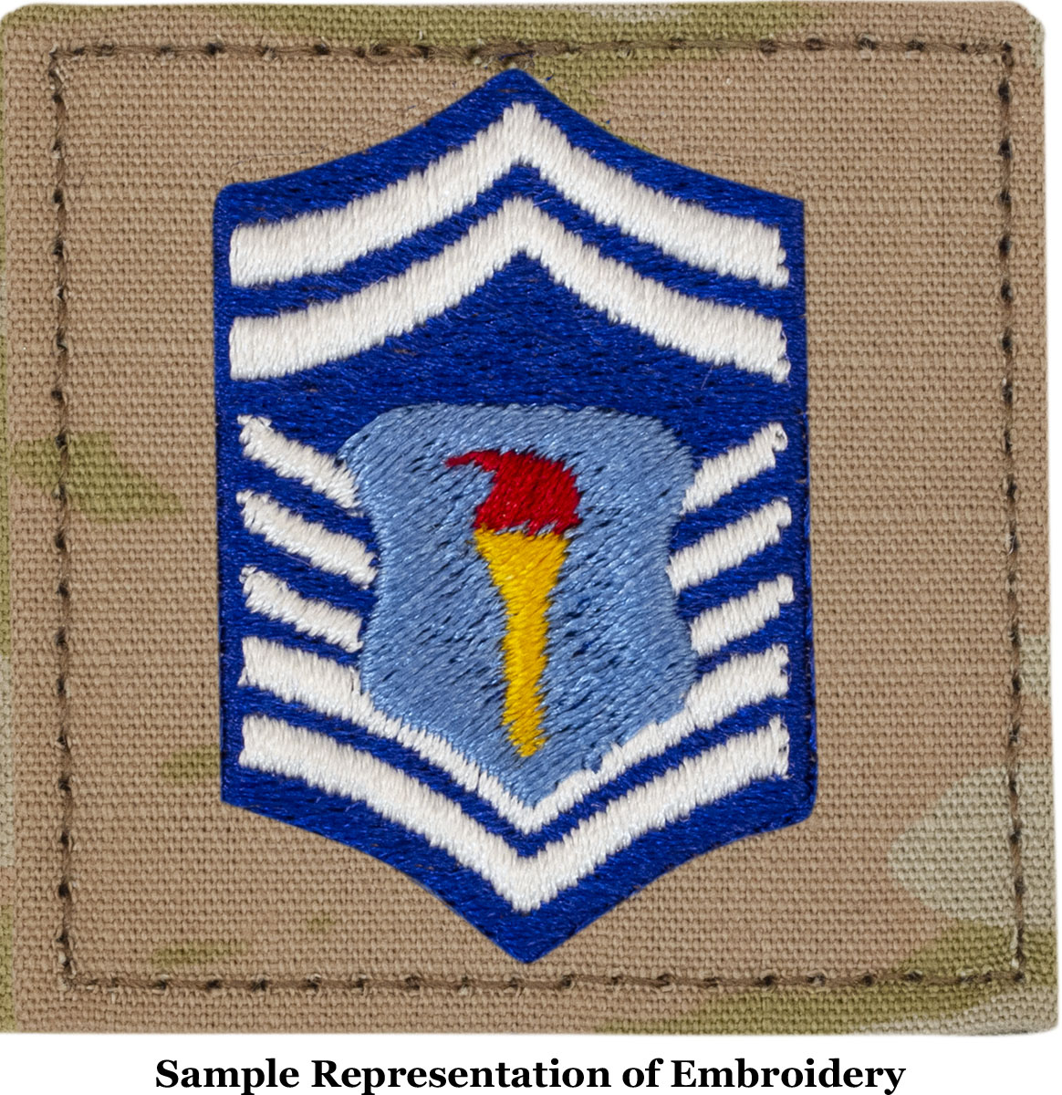 Air Force JROTC Enlisted Rank OCP with Fastener