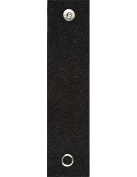 Black Felt Leadership Tab with Snaps