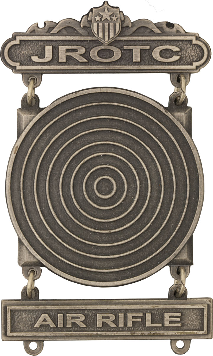 RC-312SA, JROTC Marksman with Air Rifle Q-Bar, Target (Silver Ox)