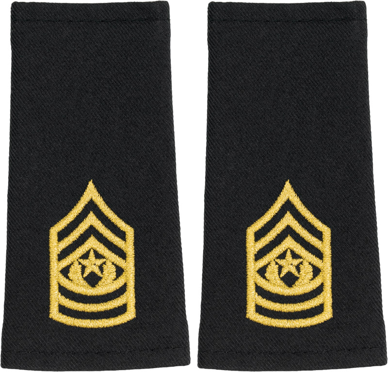 Shoulder Mark Male E-9 Command Sergeant Major (Pair)