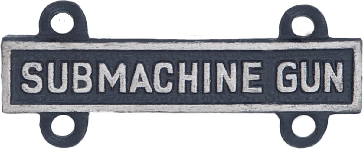 Submachine Gun Qualification Bar