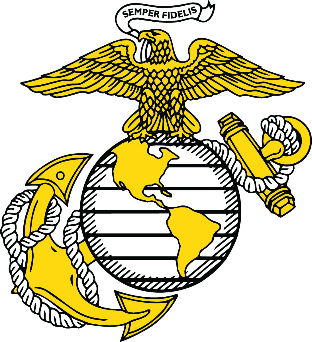 USMC Eagle Globe and Anchor Sticker