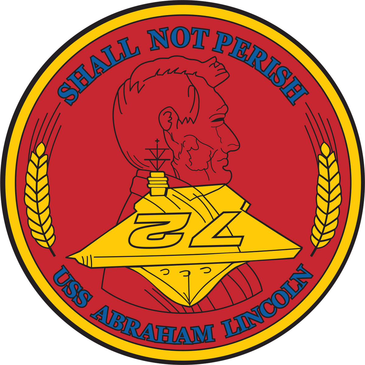 Aircraft Carrier USS Abraham Lincoln CVN-72 Coat of Arms Sticker
