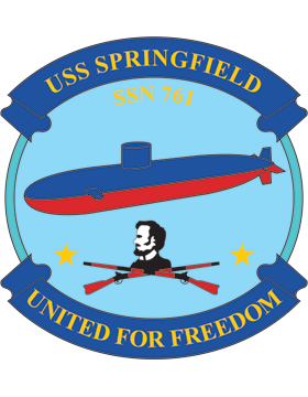 Submarine USS Springfield SSN-761 Coat of Arms Sticker