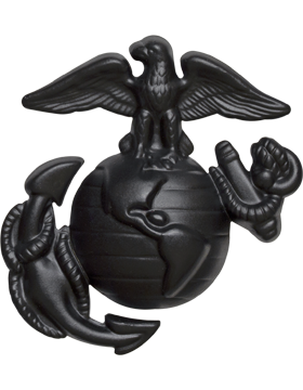 Enlisted Service Cap Device Black Metal MC-B403