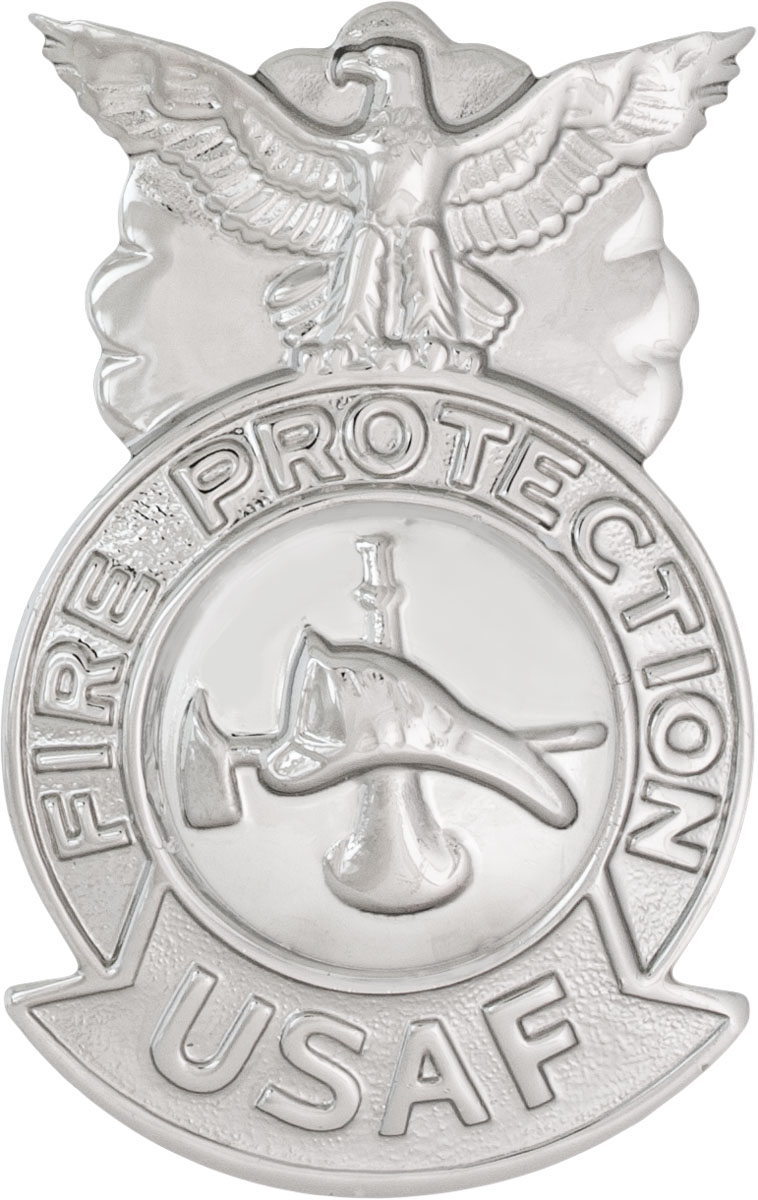 USAF Firefighter Badge(AF-809/C) Large Nail Back Firefighter Seal C...