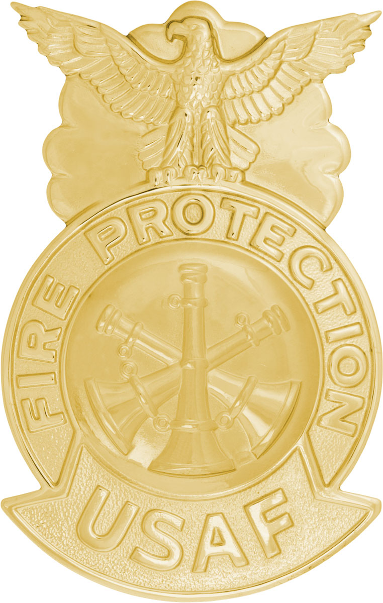 AF-813/F Asst Chief Badge LGE Joint Back 3 Bugles All Gold