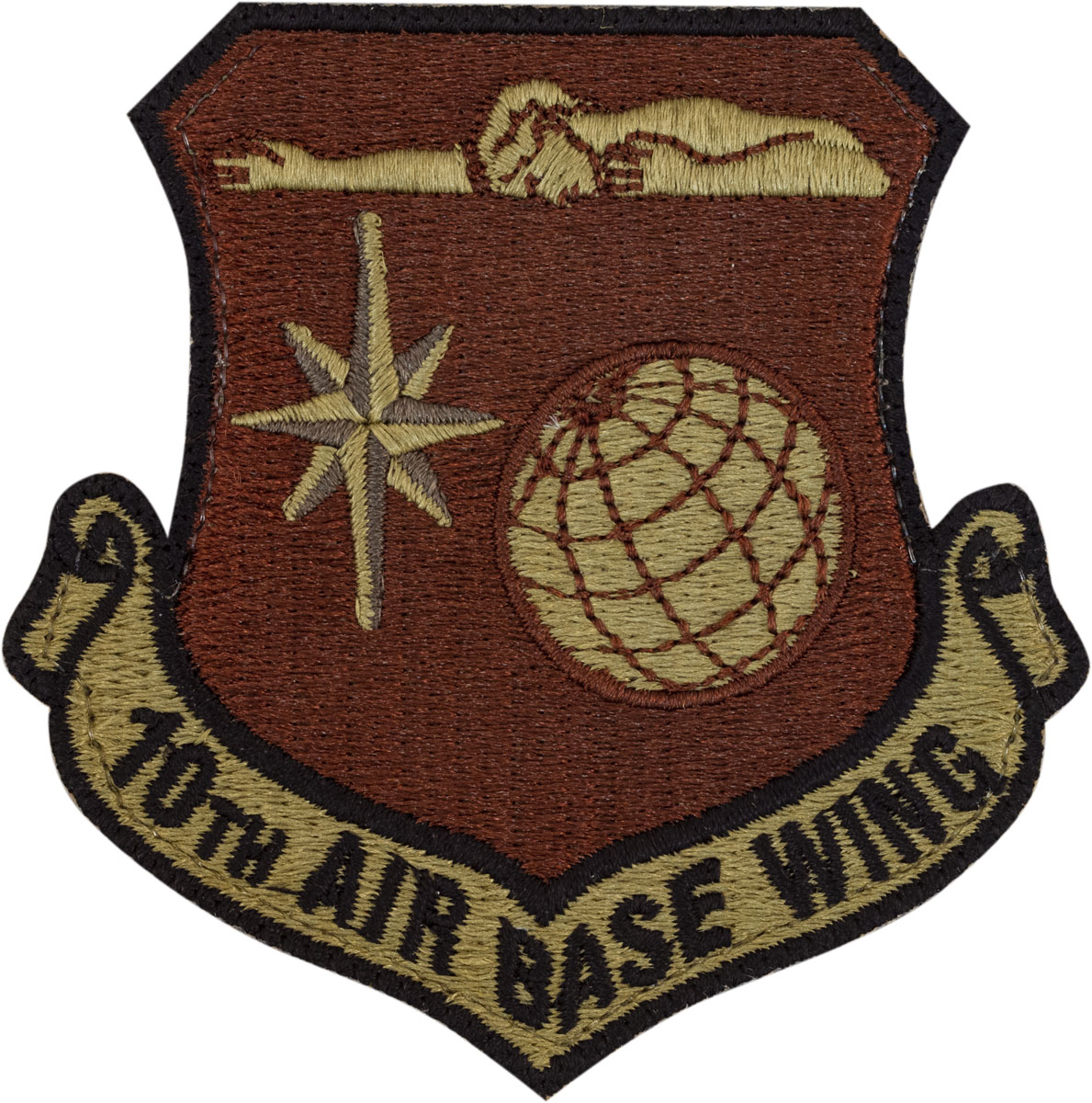 10th Air Base Wing OCP Patch with Fastener