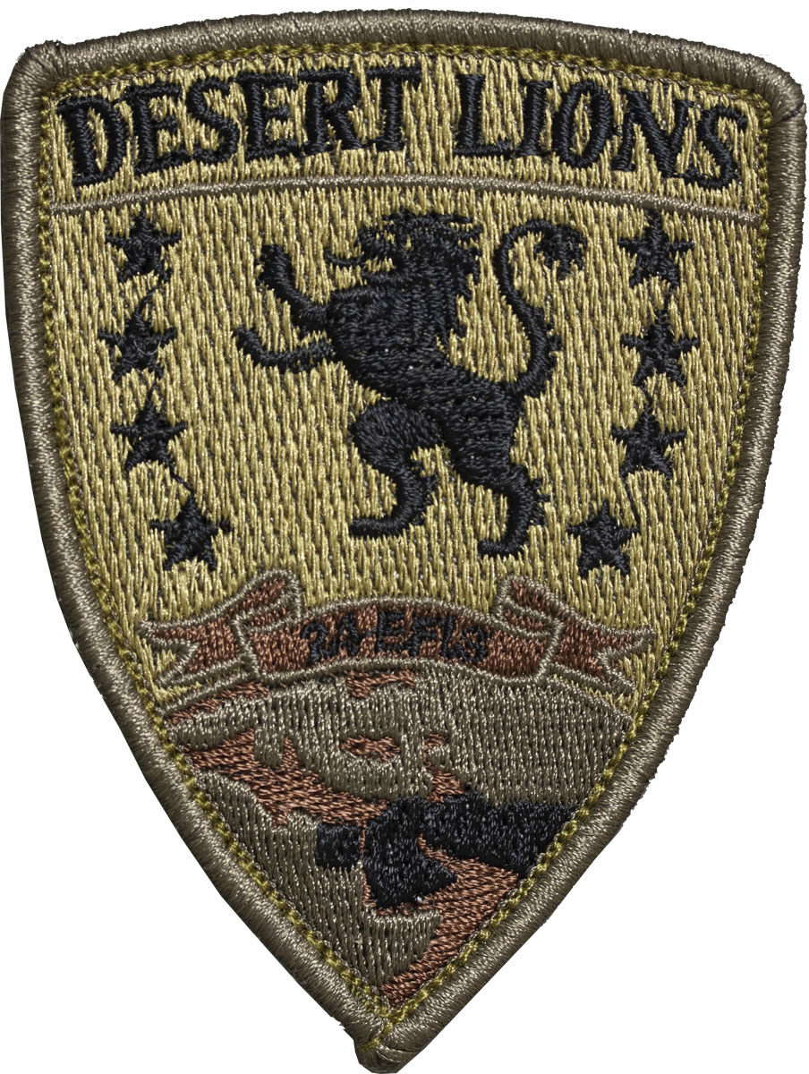 24th EFIS (Desert Lions) OCP Patch with Fastener