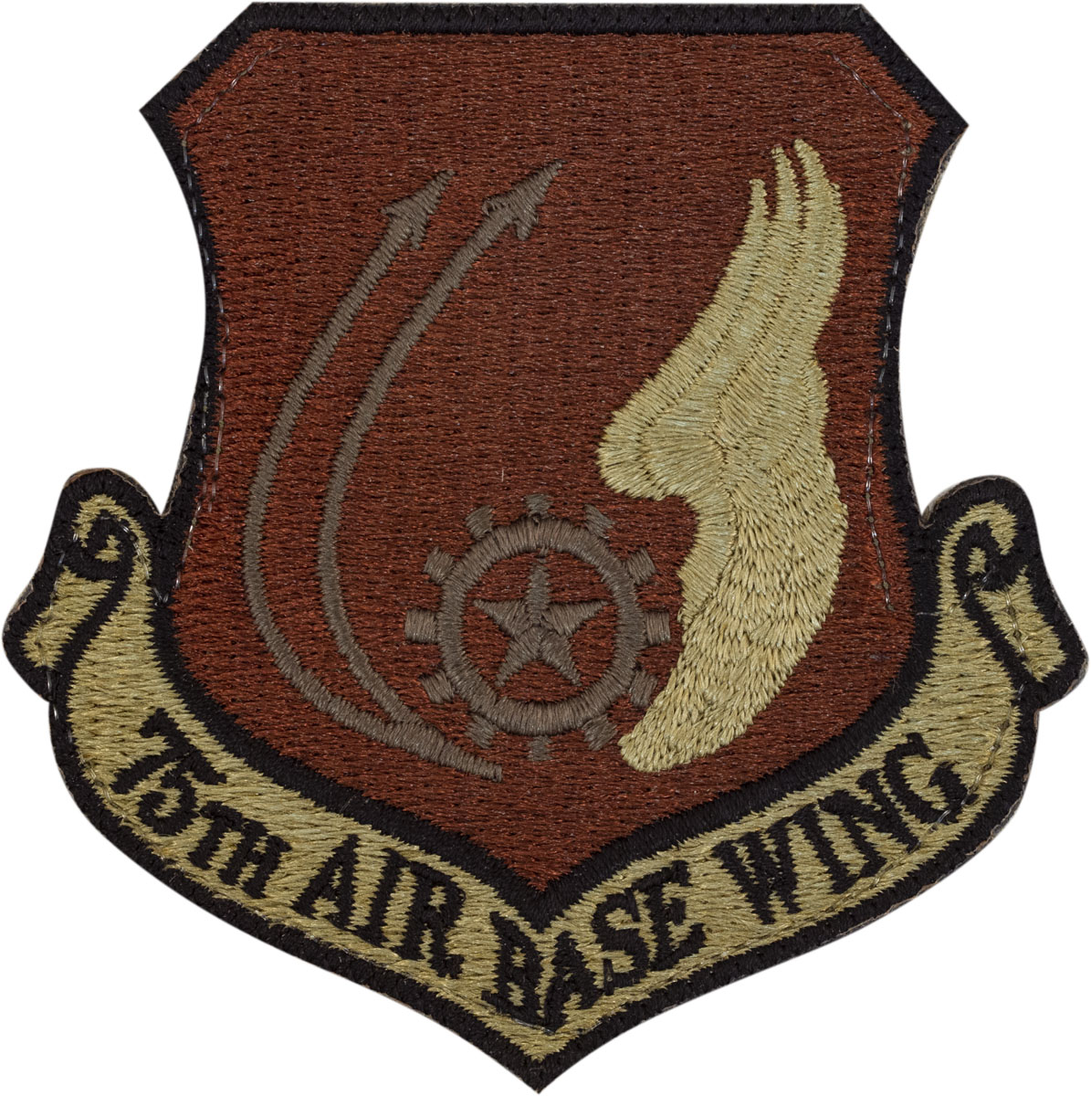 75th Air Base Wing OCP Patch with Fastener
