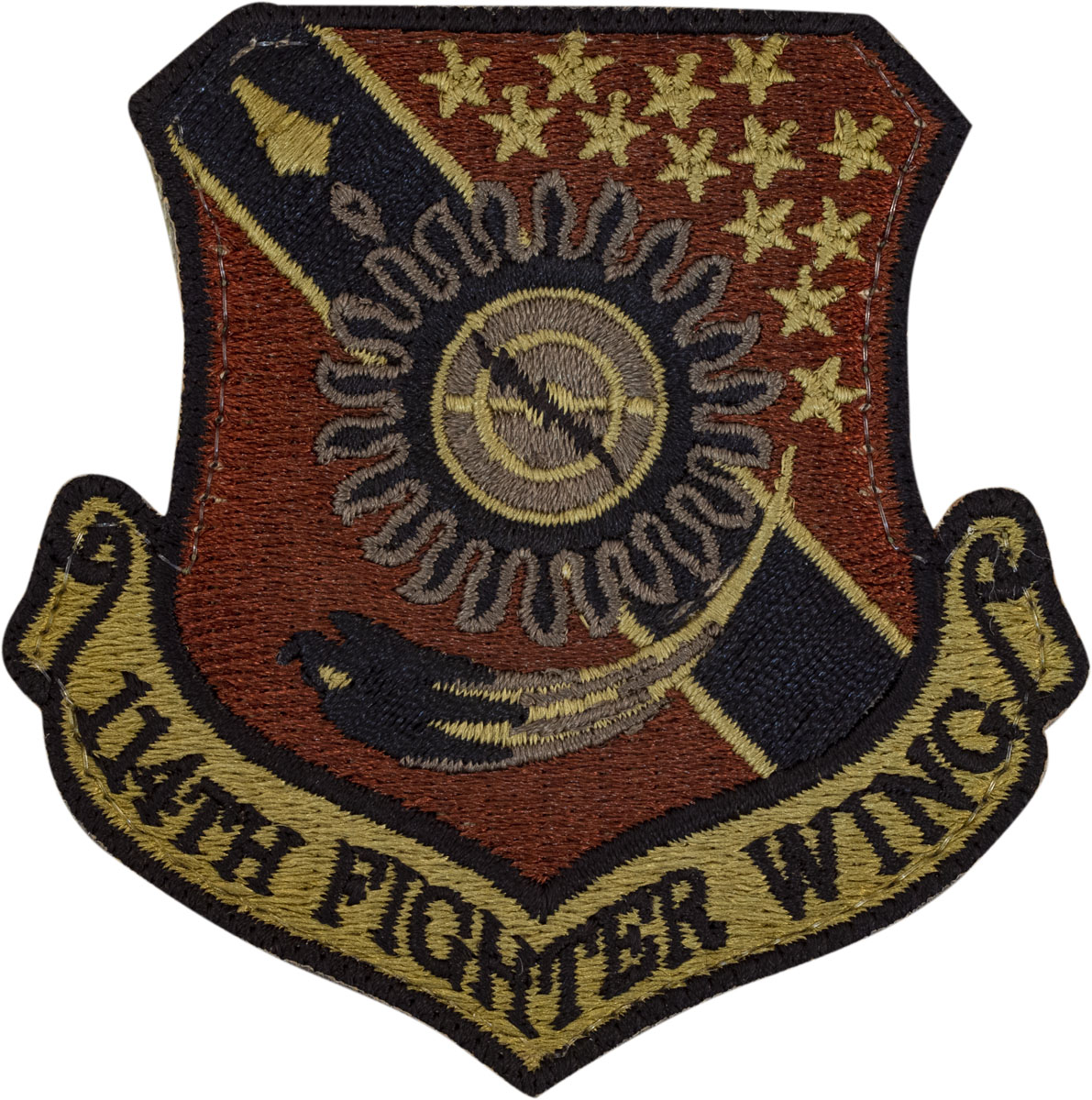 114th Fighter Wing OCP Patch with Fastener
