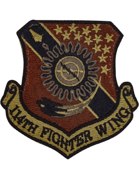 114th Fighter Wing OCP Patch with Fastener