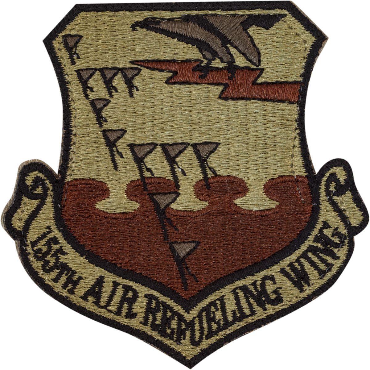 155th Air Refueling Wing OCP Patch with Fastener
