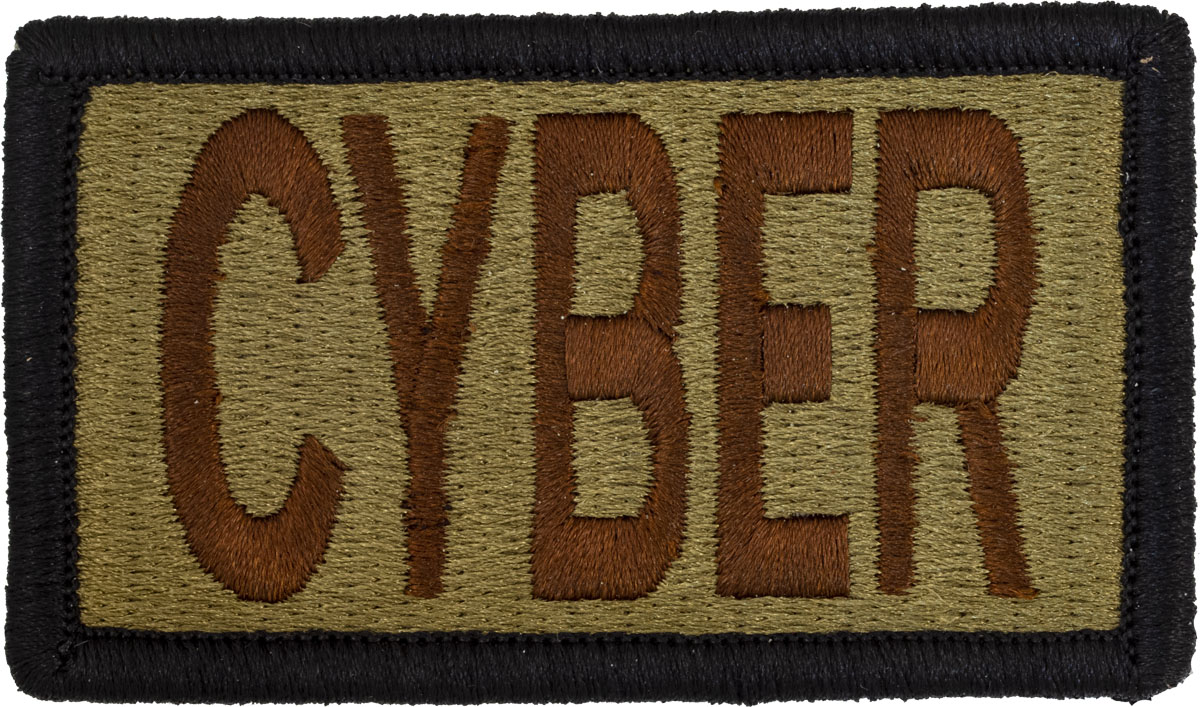 Cyberspace Warfare Duty Identifier Tab OCP with Fastener