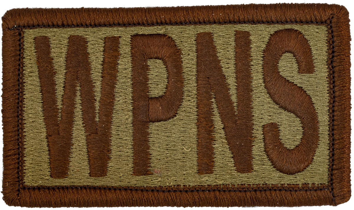 Aircraft Armament Systems Duty Identifier OCP Patch with Fastener