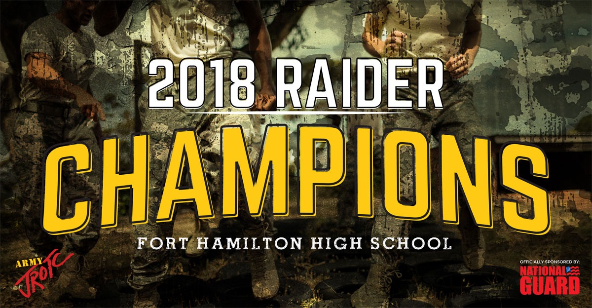 Army JROTC Banner Hemmed Raider Champions