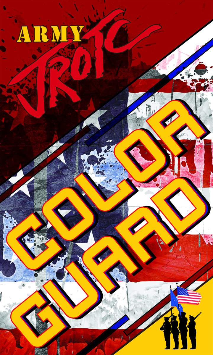 JROTC Banner Hemmed Color Guard 03